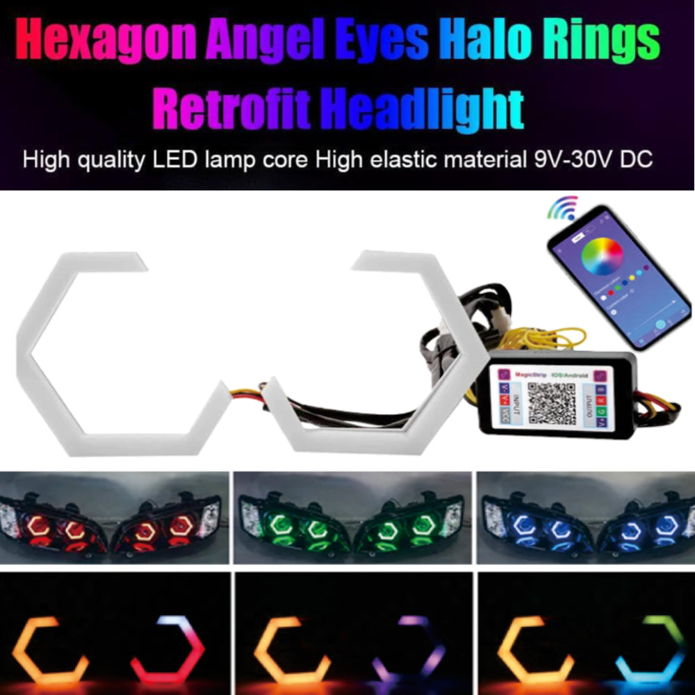 Hot Sale on LED CCFL COB RGB Angel Eyes Halo Rings for Car Motorcycle